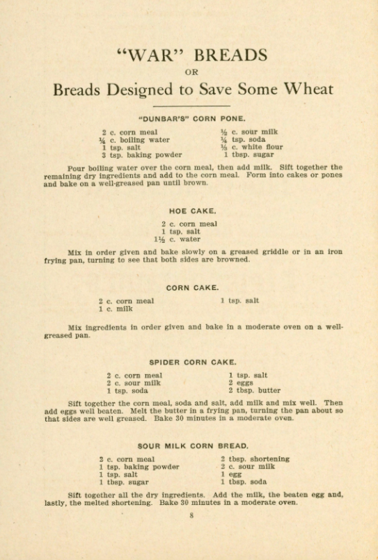 USF Libraries - Baking the Archives: Utilizing historical recipes in ...